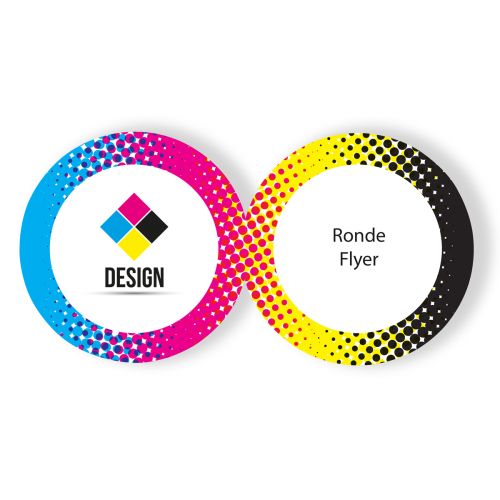 Wobbler-rond full colour laten bedrukken? | 123drukken.nl