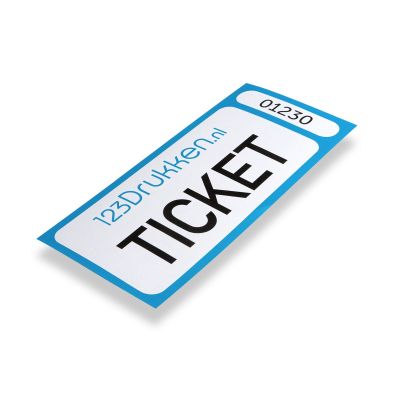 Tickets full colour laten bedrukken? | 123drukken.nl
