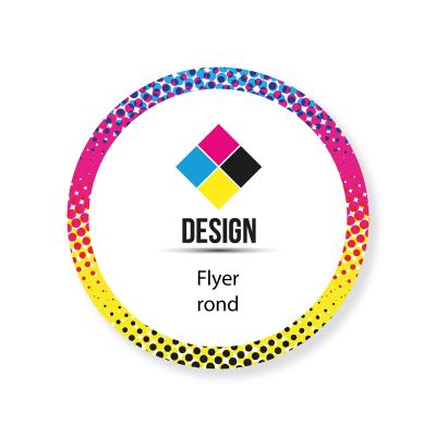 Ronde flyer full colour laten bedrukken? | 123drukken.nl