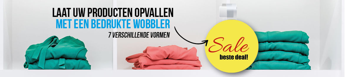 Wobblers full colour laten bedrukken? | 123drukken.nl